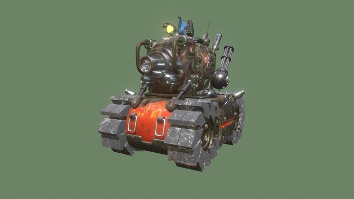ArtStation - Metal Slug inspired tank