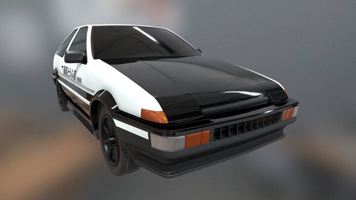 ArtStation - AE86 Toyota Trueno Sprinter - Initial D