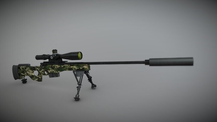 ArtStation - AWM SNIPER RIFLE