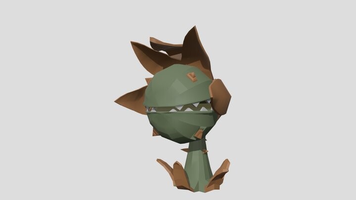 ArtStation - Lowpoly Chomping Plant