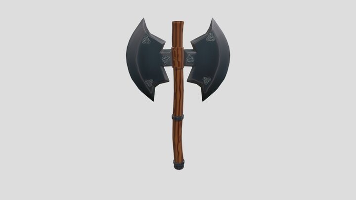 ArtStation - stylized-axe-game-ready-model-3d-model-low-poly