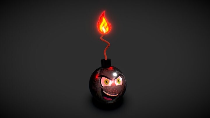 ArtStation - A happy evil bomb.