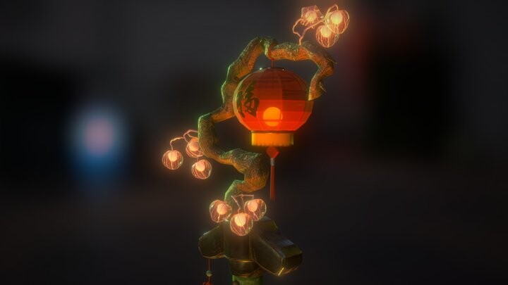 ArtStation - Chinese Lantern Staff