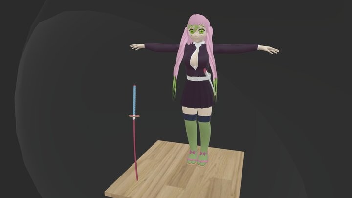 ArtStation - Mitsuri Kanroji - Kimetsu no Yaiba