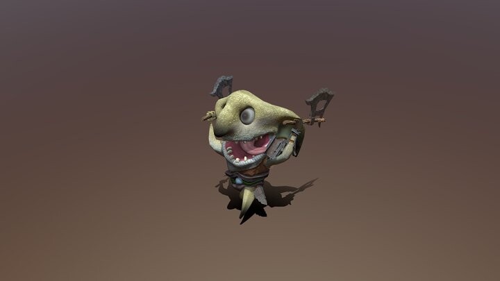 ArtStation - Running goblin (mobile game character loop animation)