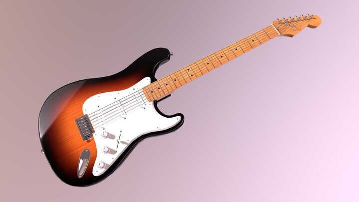 ArtStation - Fender Stratocaster