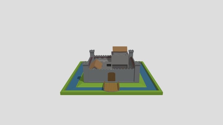 ArtStation - Castle low-poly in 10 minutes