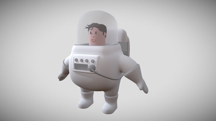 ArtStation - Low Poly Astronaut
