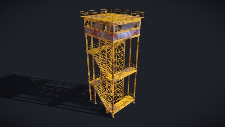 ArtStation - Apocalypse Guard Tower / Security Watch Tower Version 2 ...
