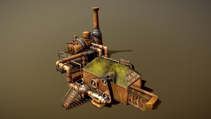 ArtStation - German Steampunk Sawmill