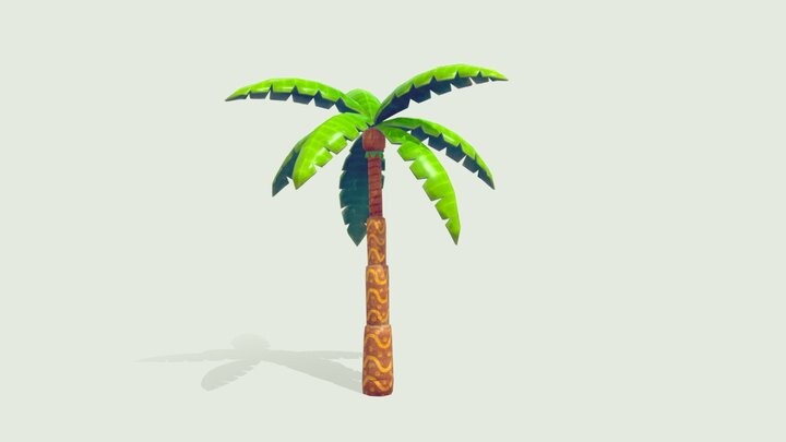 ArtStation - Stylized Palm Tree - Animated