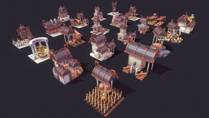 ArtStation - RTS Building Set 06