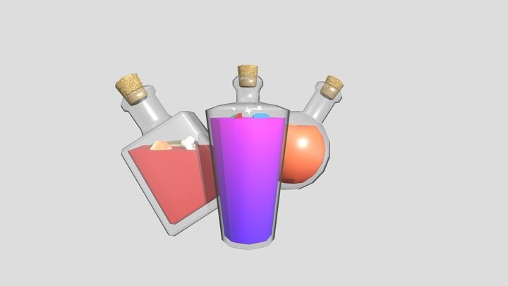 ArtStation - Potion bottles