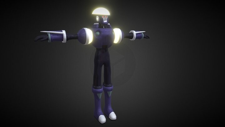 ArtStation - Mega Man Battle Network - FlashMan.Exe (3D Model)
