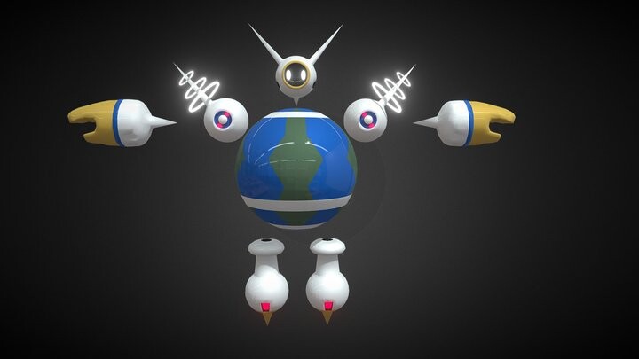 ArtStation - Mega Man Battle Network - PlanetMan.Exe (3D Model)