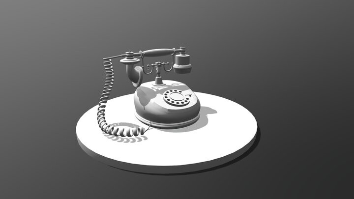 ArtStation - Antique Phone Model Assignment