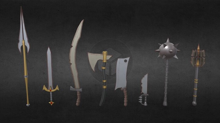 ArtStation - Stylized Medieval Weapons Pack