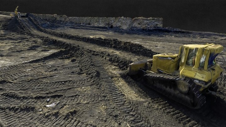 ArtStation - Construction dig site with dark ground