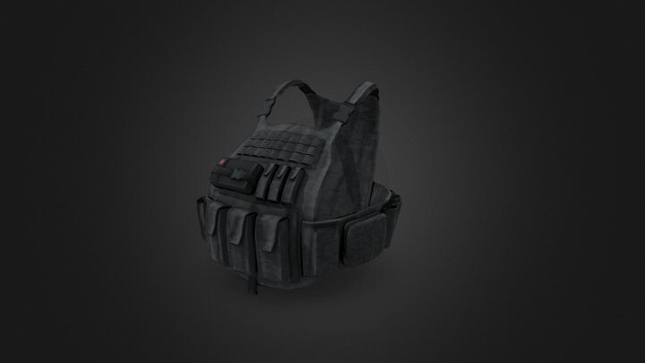 ArtStation - [Low poly] UCP Camo tactical vest