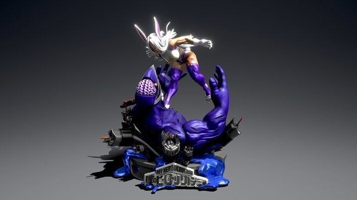 ArtStation - Mirko vs Nomus - My hero academia