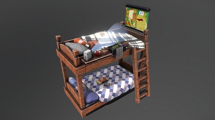 ArtStation - Bunk bed