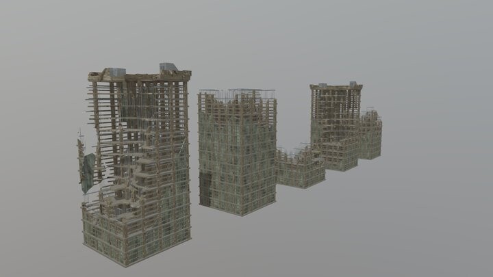 ArtStation - Ruined Skyscrapers