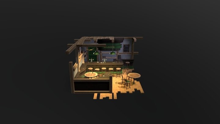 ArtStation - Bar Diorama