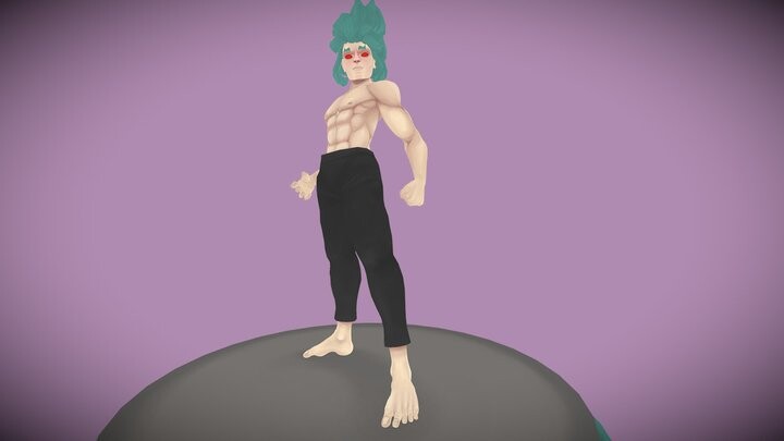 ArtStation - Handpainted muscular man