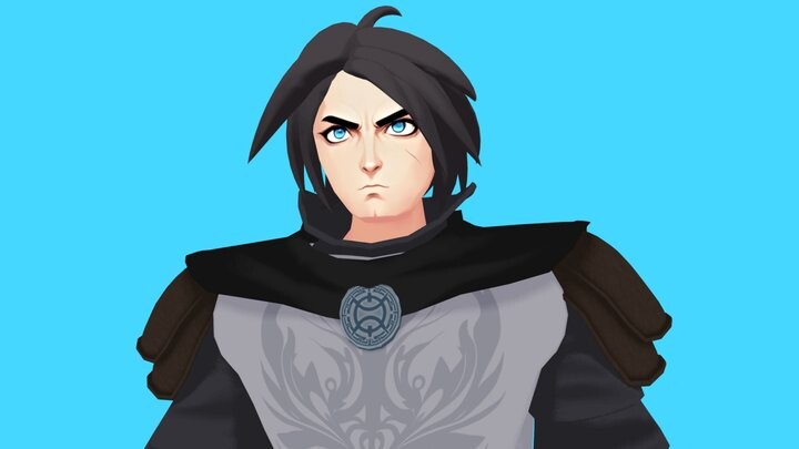 ArtStation - Animated Low poly Stylized Anime Character - Rogue Warrior
