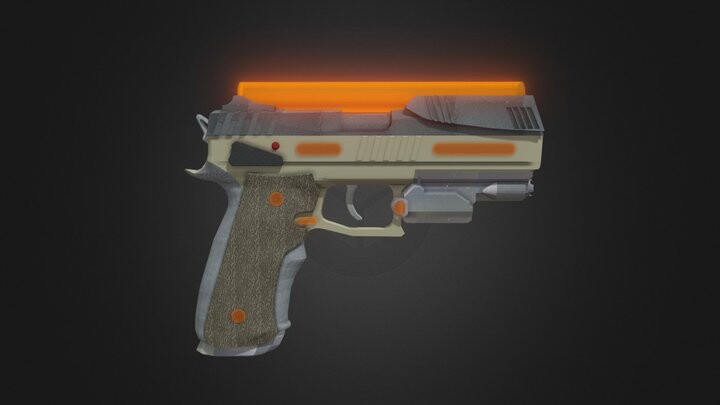 ArtStation - Near Future Sci-Fi Pistol