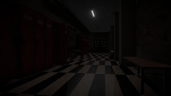 ArtStation - School Hallway