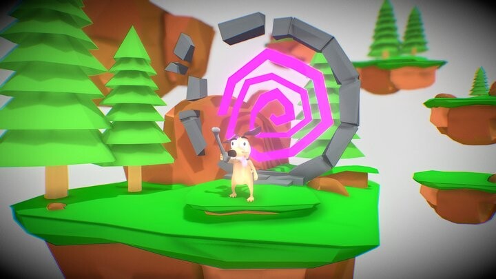 ArtStation - Barko & The Lost Bone: The Video Game (Sketchfab Teaser)