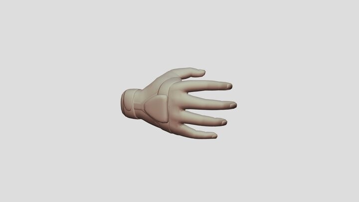 ArtStation - Angry Dad | Fully animated 3D model of player's hand