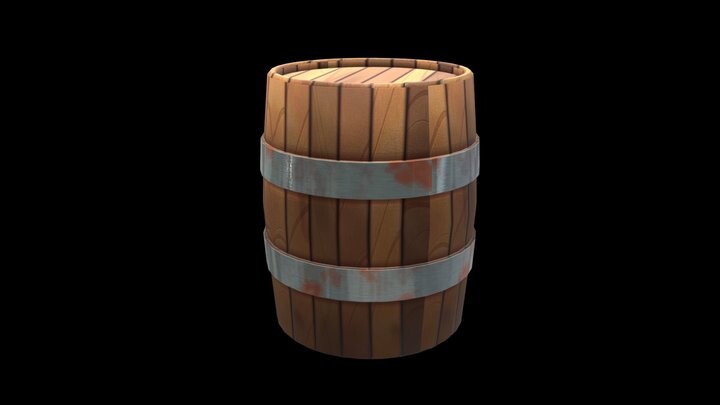 ArtStation - Barrel Model (Blender)