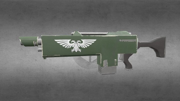 ArtStation - Simple Warhammer 40k Lasgun