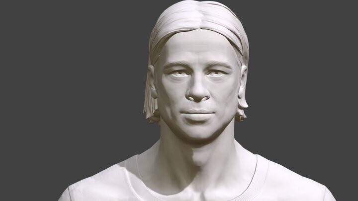 ArtStation - 3D View Low-poly + normal map