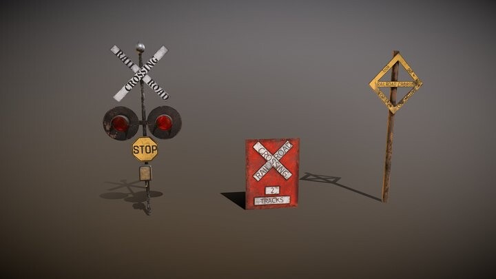 ArtStation - Railroadsigns