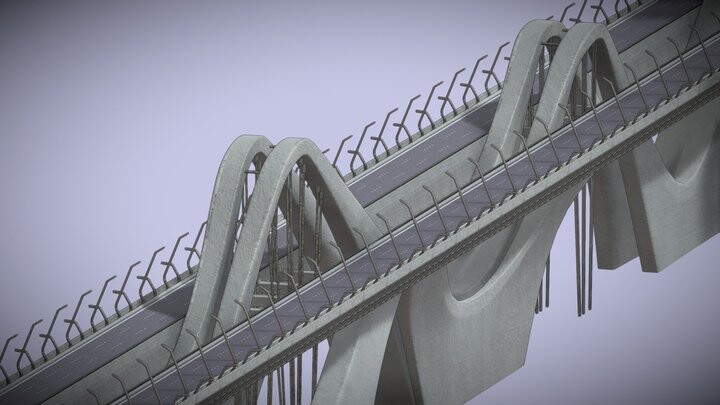 ArtStation - Sheikh Zayed Bridge