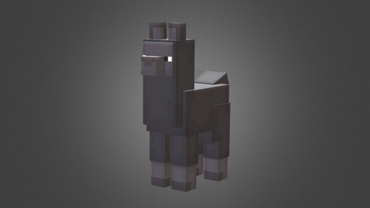 ArtStation - Llama - Custom Minecraft Model