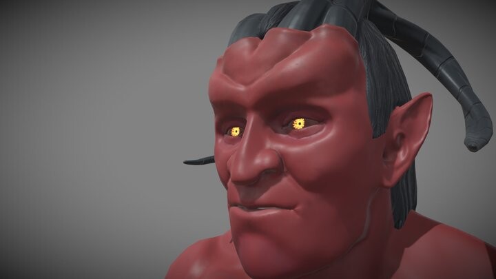 ArtStation - Tiefling Bust