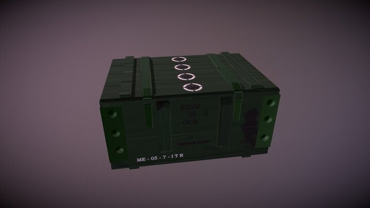 ArtStation - Weapons Crate