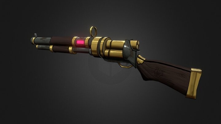 ArtStation - Steampunk rifle