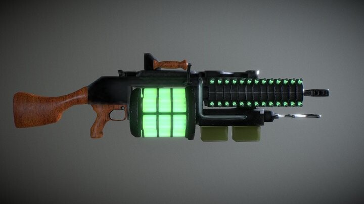 ArtStation - M666 Ghost Gun