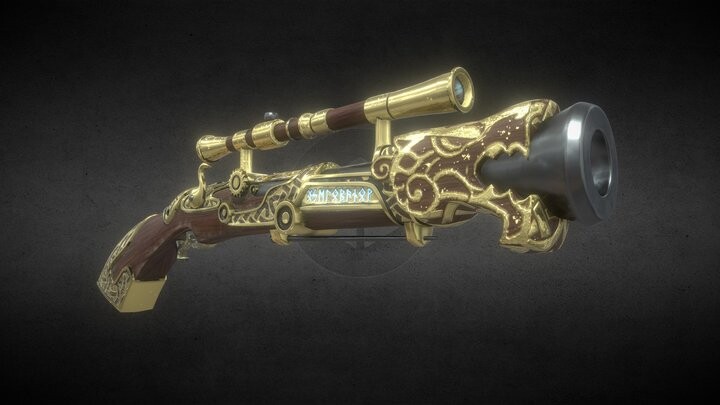 ArtStation - Dwarf's rifle