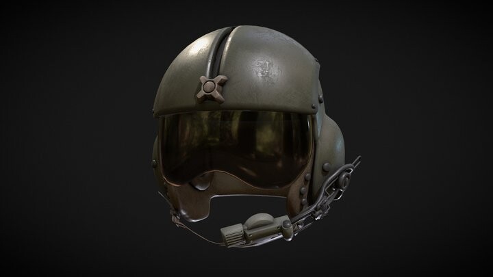 ArtStation - Vietnam U.S Gentex SPH-3 Pilot Helmet
