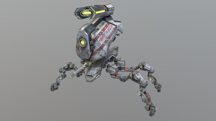 ArtStation - (Assignment Work) Damaged Sci-fi Mech
