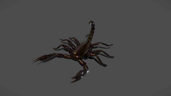 ArtStation - TEXTURED, RIGGED AND ANIMATED SCORPION.