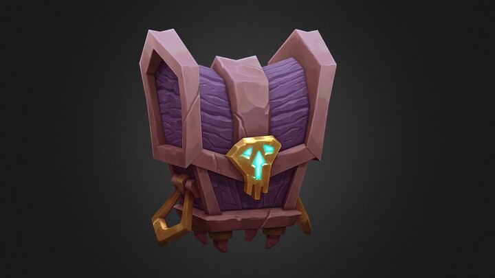 ArtStation - Hand-painted chest WIP