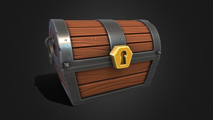 ArtStation - Stylized Wooden Chest