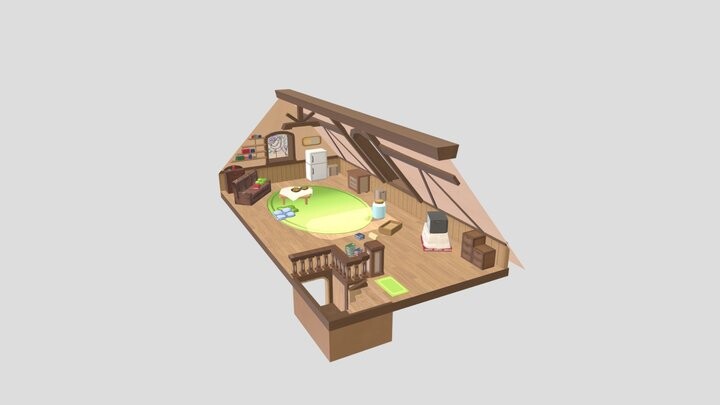 ArtStation - Fantasy Isometric Room